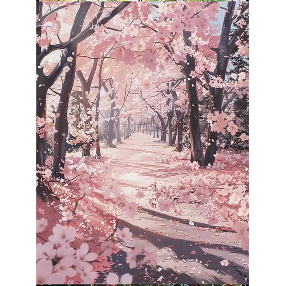 Woods Diamond Art Kits for Adults, pink tree 5D Diamond Painting DIY ...
