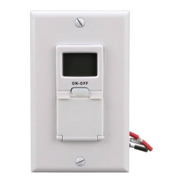 Woods 59028 Light Almond In-Wall Digital 7-Day Programmable Timer ...