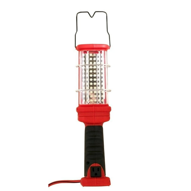 Woods L1923 Red Handheld Hard Duty Led Trouble Work Light with Grounded ...