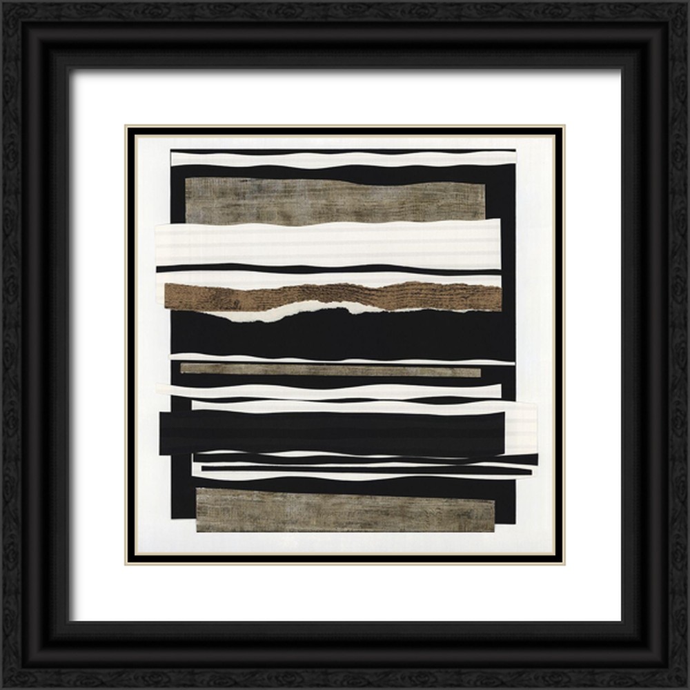 Woods, Maya 15x15 Black Ornate Wood Framed with Double Matting Museum ...