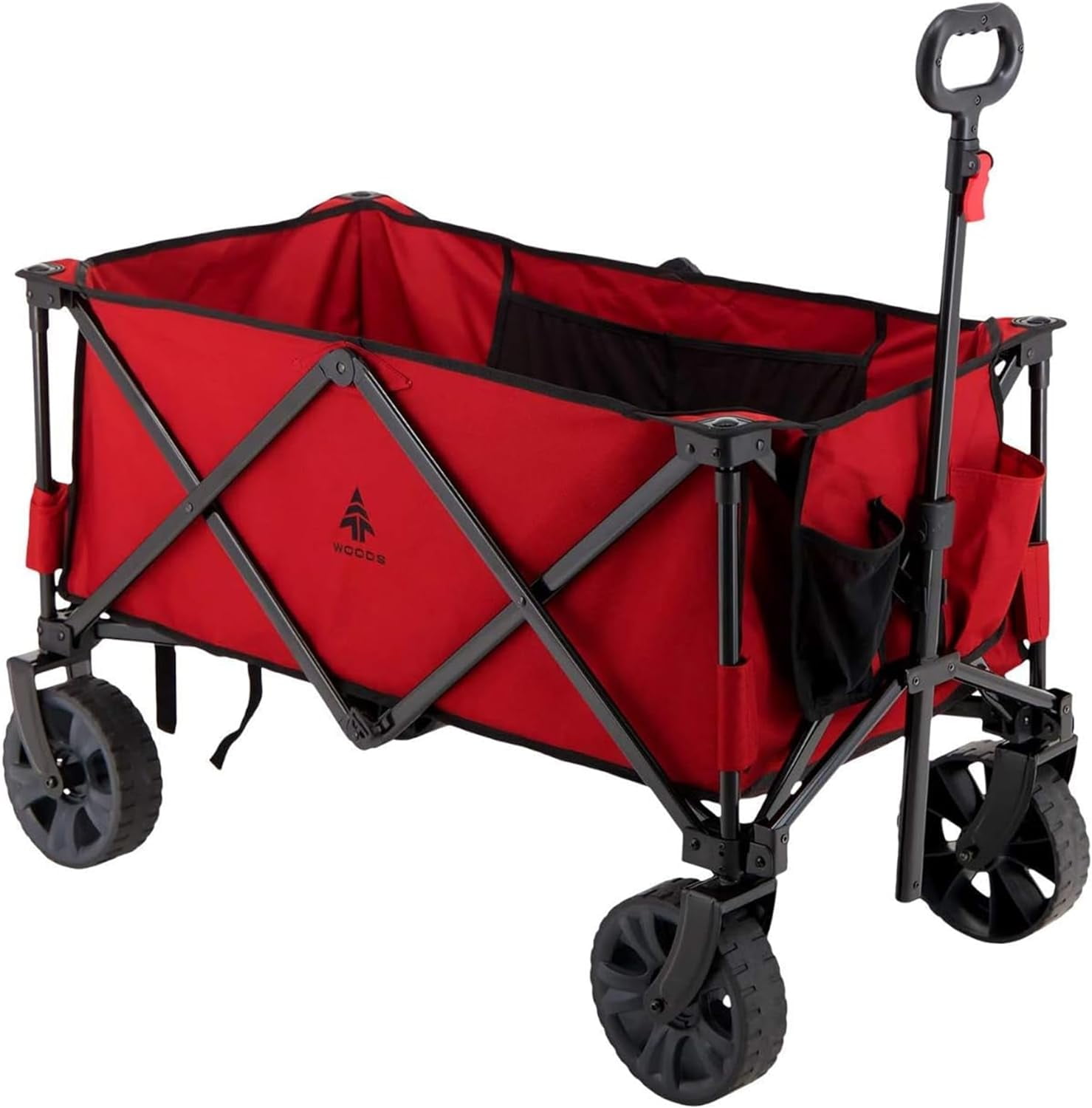 Woods Outdoor Collapsible Folding Garden Utility Wagon Cart with 225 ...