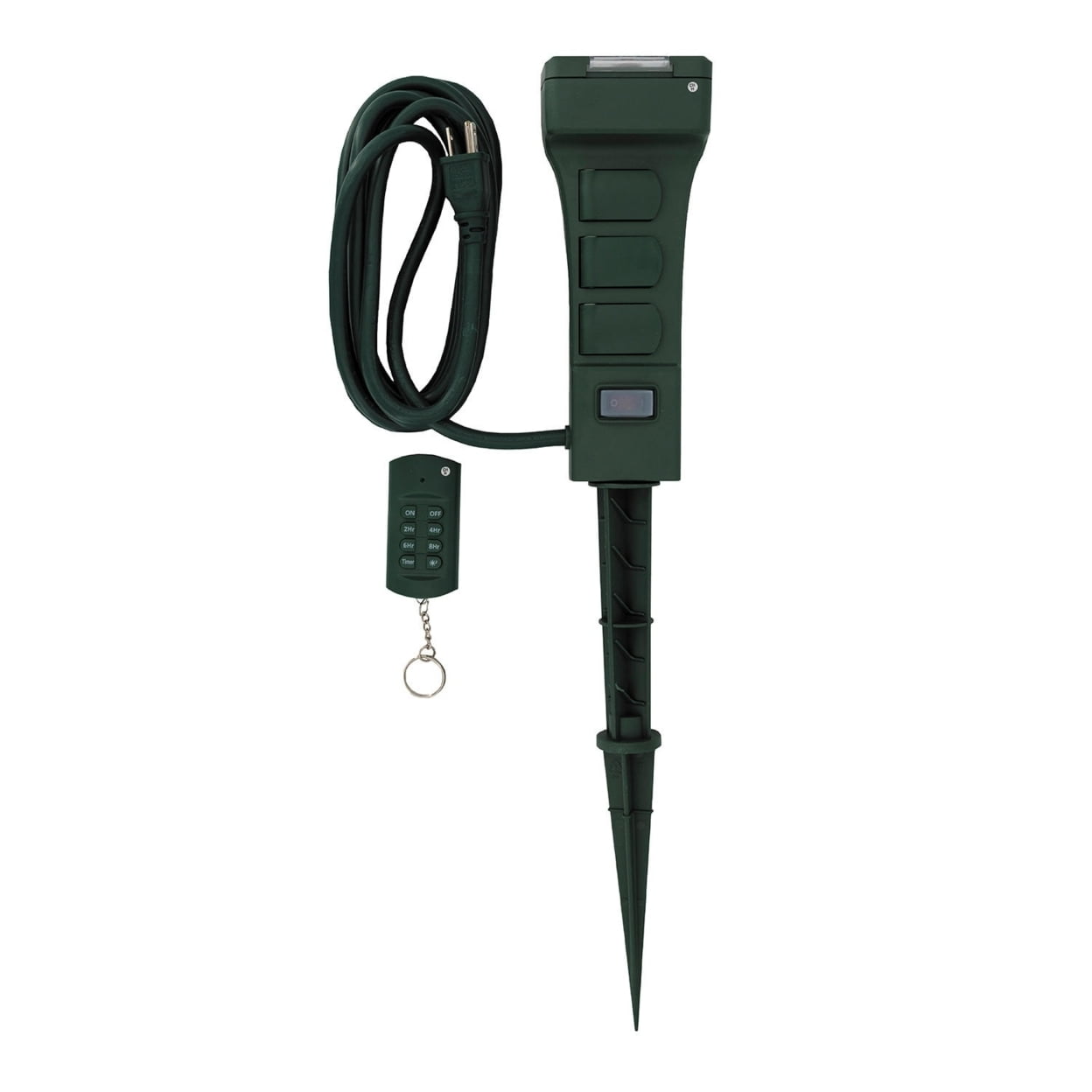 Woods Outdoor Holiday Decor Timer with Remote, Exterior Plug for Yard ...