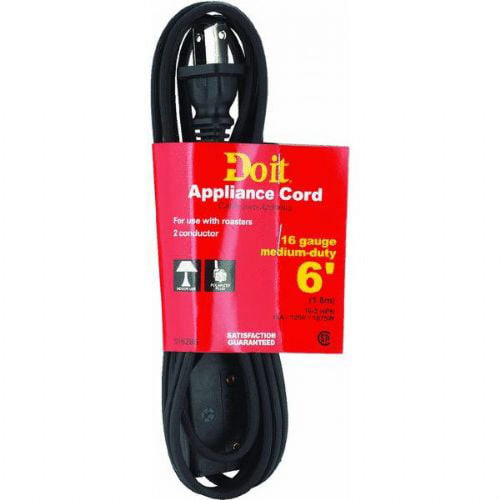Woods Small Appliance Power Cord, 6 foot, for Deep Fryers and Roasters ...