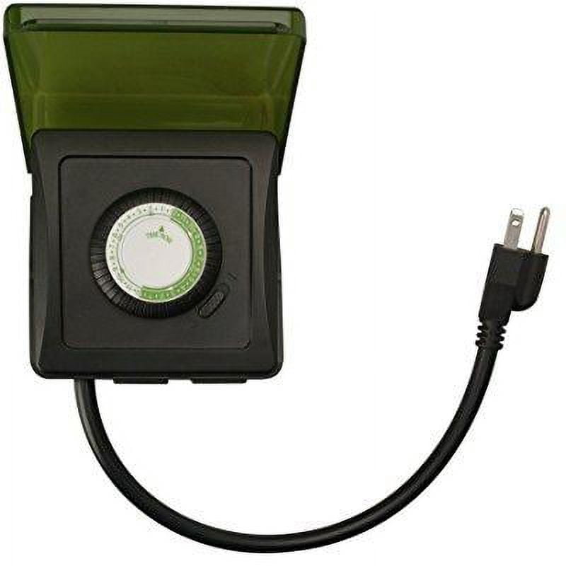 Woods 50012 Outdoor 24-Hour Heavy Duty Mechanical Timer, 2 Outlet, Each ...