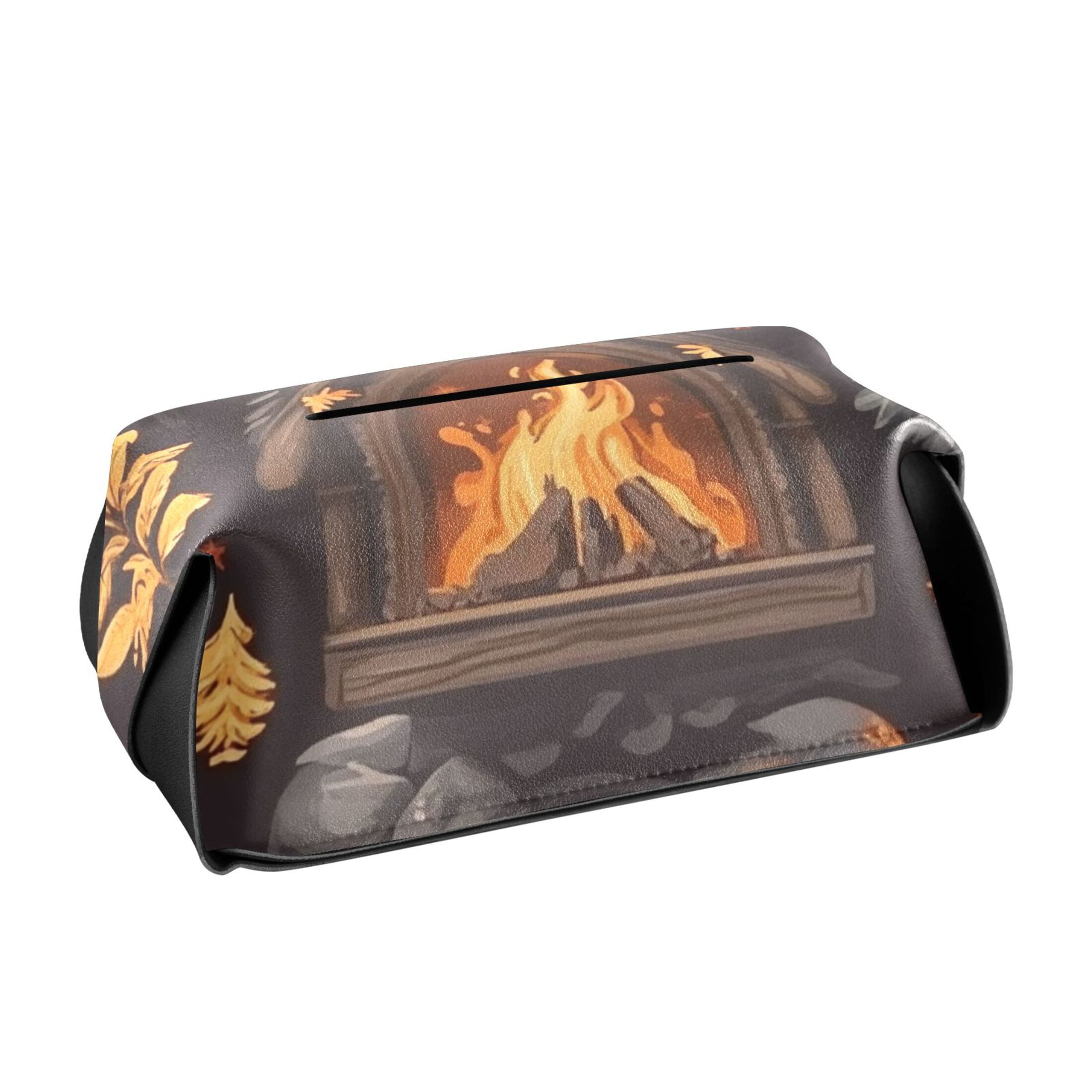 Woods and Bonfires Cartoon Tissue Box Cover Leather Square Rectangle ...
