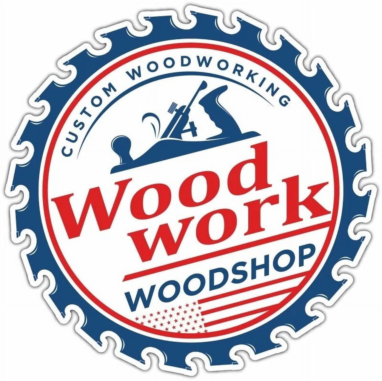 Woodshop Circular Saw Lumberjack Woodwork Car Window Stickerphone Decal ...