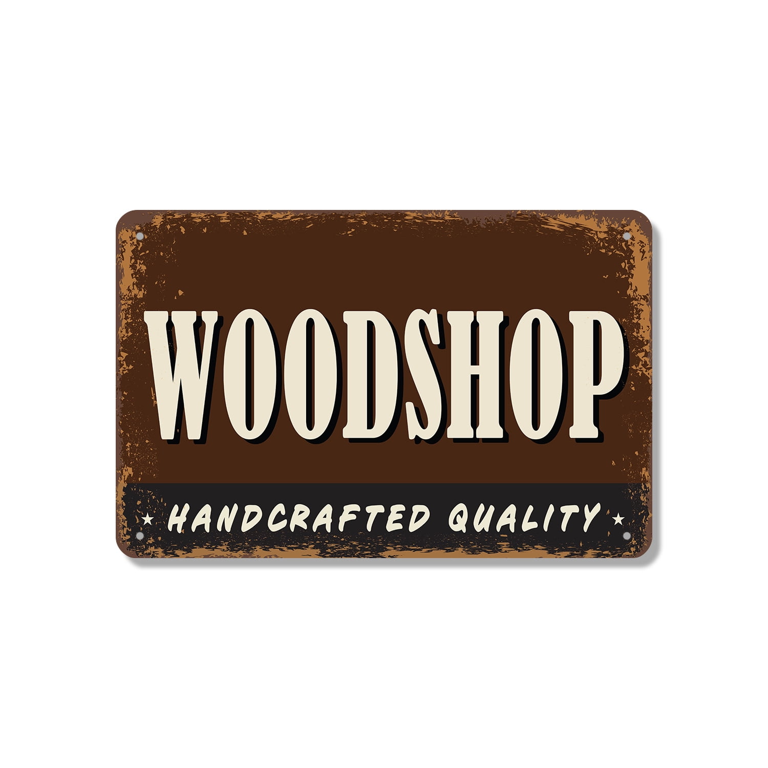 Woodshop Street 12 Inch x 18 Inch Novelty Aluminum Metal Sign Measure ...