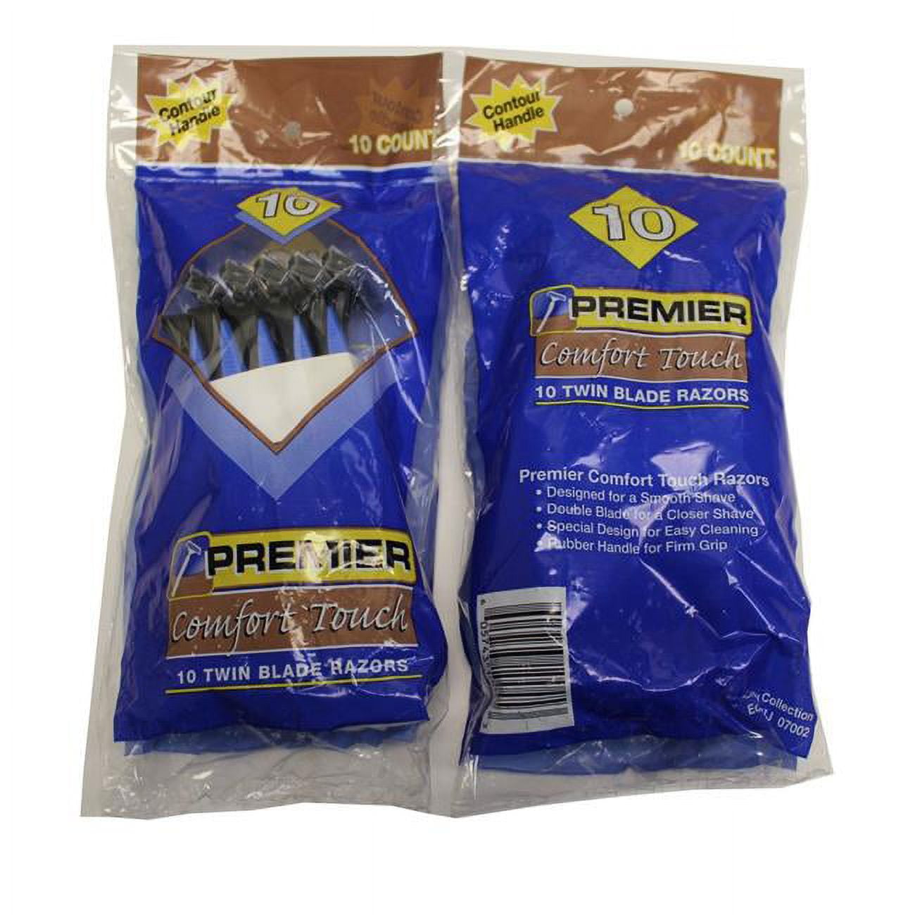 Woodside Enterprises PREMIER PEC Twin Blade Disposable Razors - Walmart.com