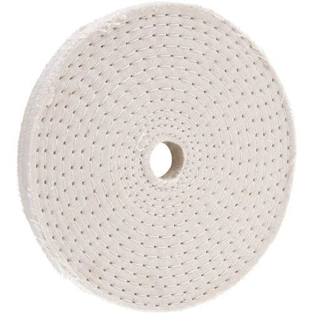 Woodstock 4" x 30 Ply x 1/2" Spiral Sewn Buff Wheel, 5,000 RPM ...