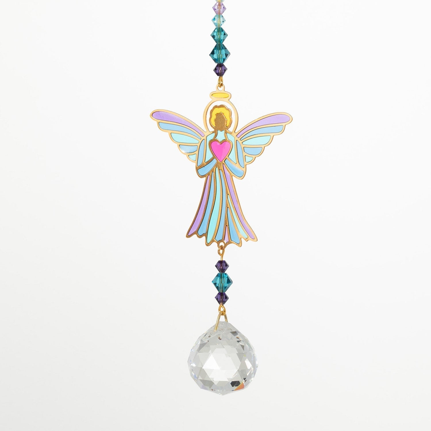 Woodstock Chimes Crystal Dreams Angel Suncatcher Austrian Crystals ...