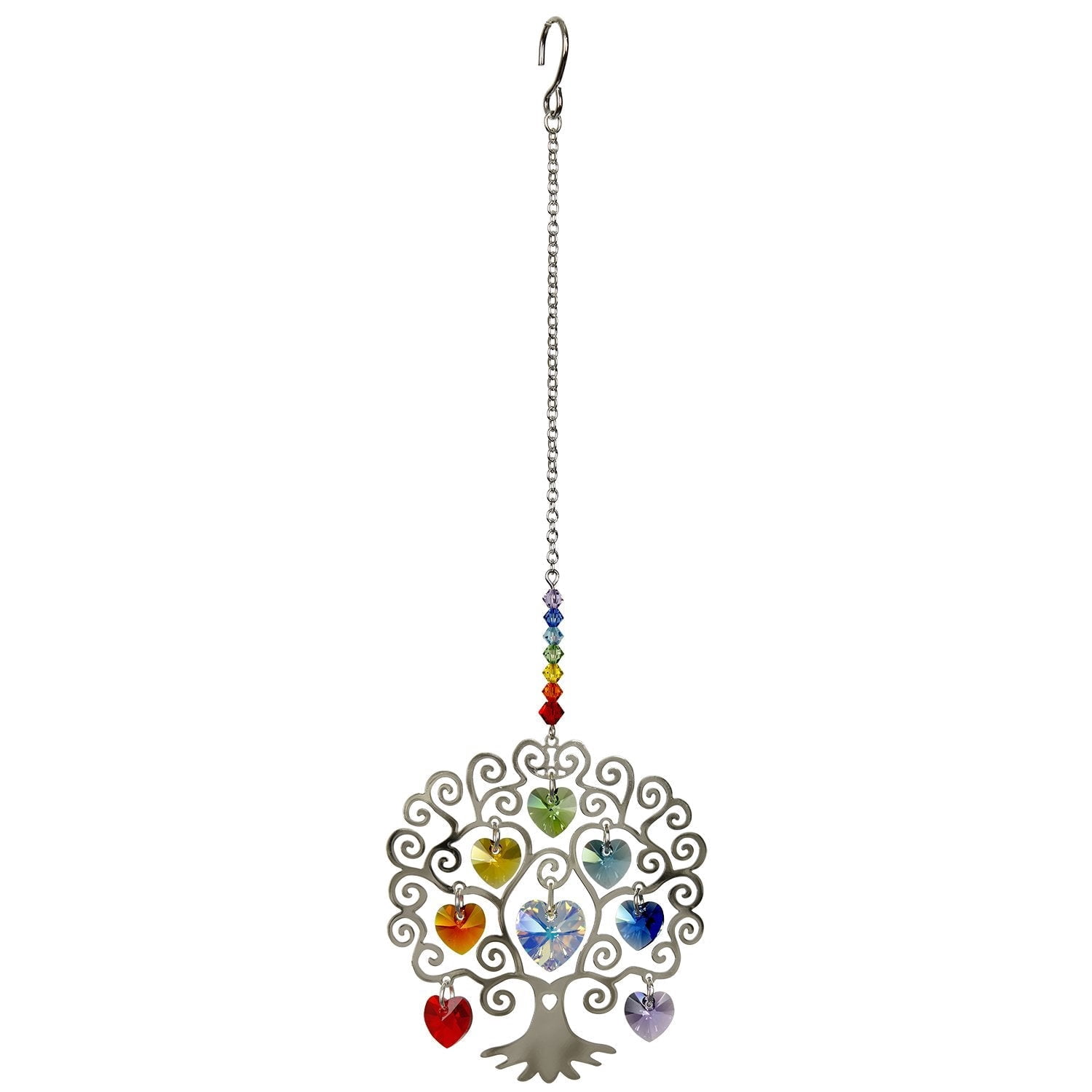 Free Shipping! Woodstock Chimes Crystal Tree of Life Suncatcher Wind ...