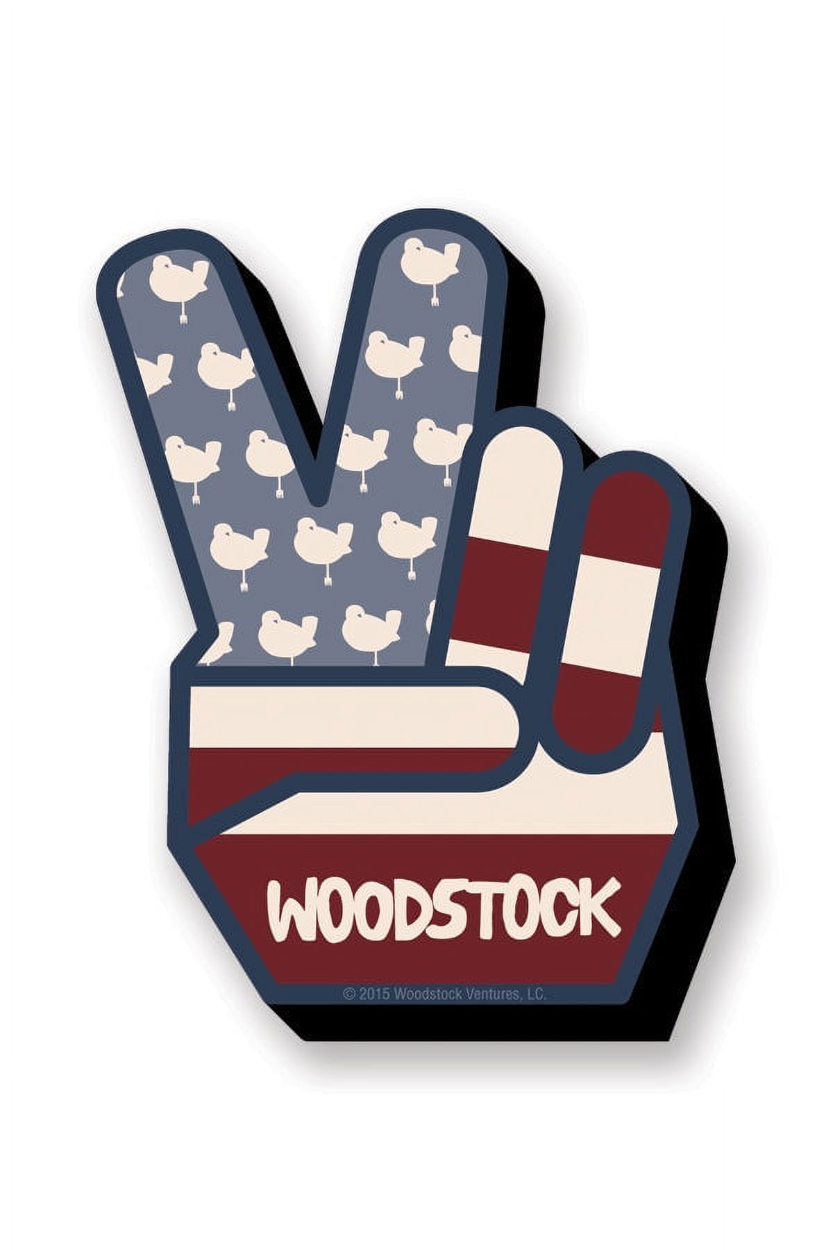 Woodstock Hand Peace Sign Funky Chunky Magnet - Walmart.com