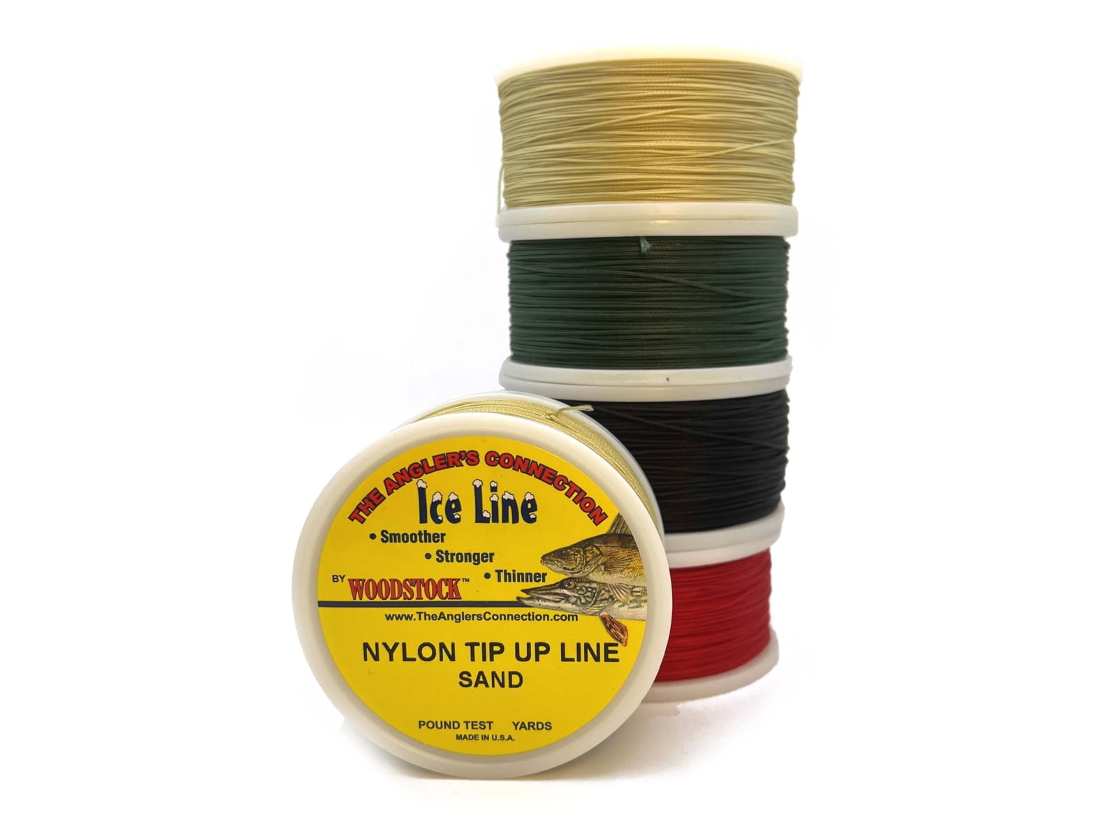 Woodstock Line Nylon Tip-Up, 1000Yd, 40lb Test Green, Green, 40lb ...