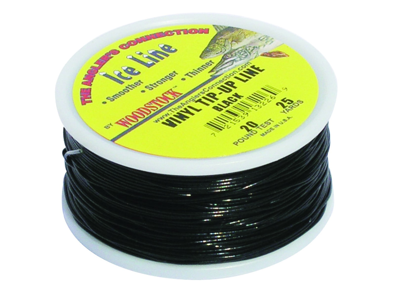 Woodstock Line Tip-Up Line Black Number 20 25Yd Vinyl Coated, VTU-25-20 ...