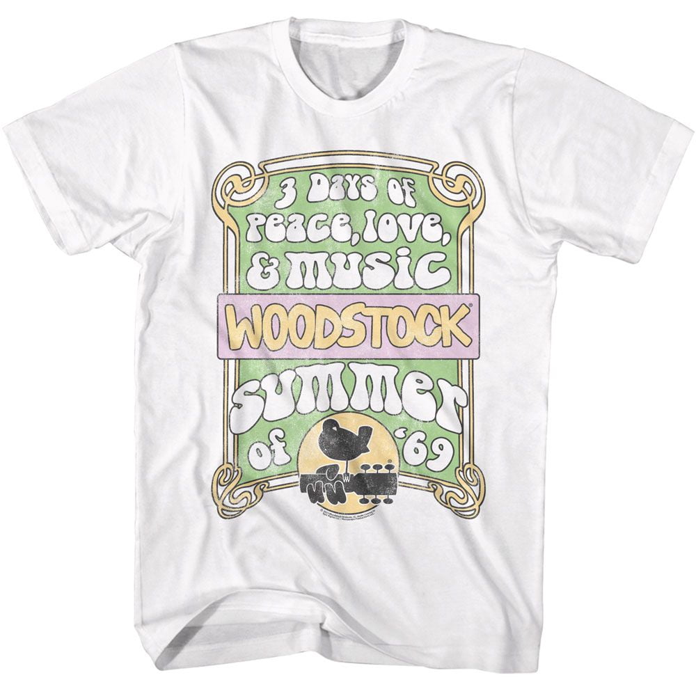 Woodstock Summer of 69 White Adult T-Shirt - Walmart.com