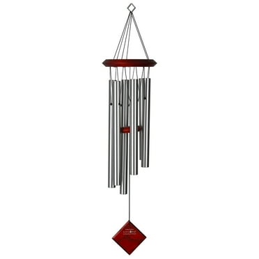 DecMode Gray Metal Tibetan Inspired Decorative Hanging Bell Chime Set ...
