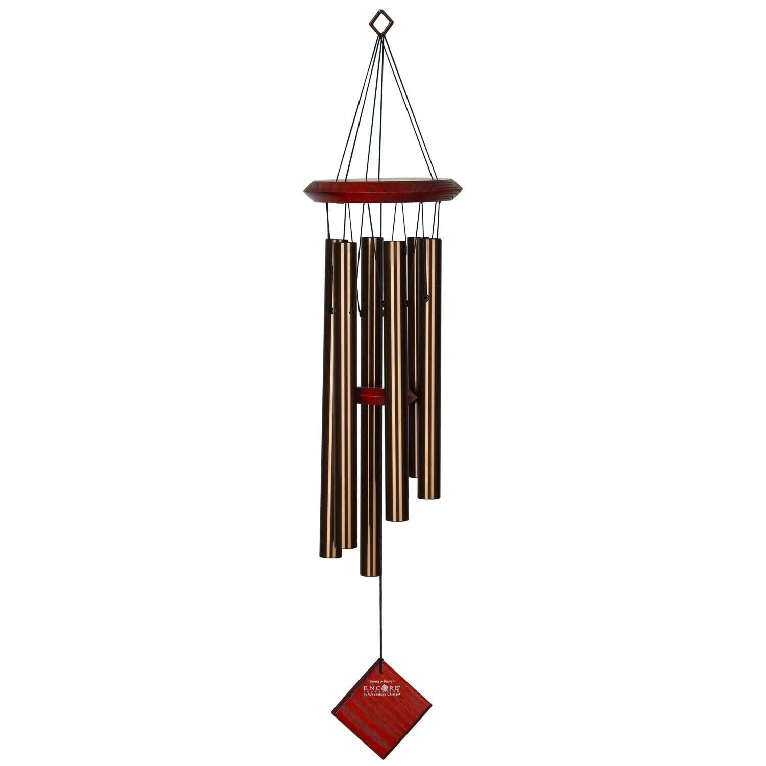 Woodstock Wind Chimes of MMF7 Pluto Wind Chimes for Outside, 27" Bronze ...