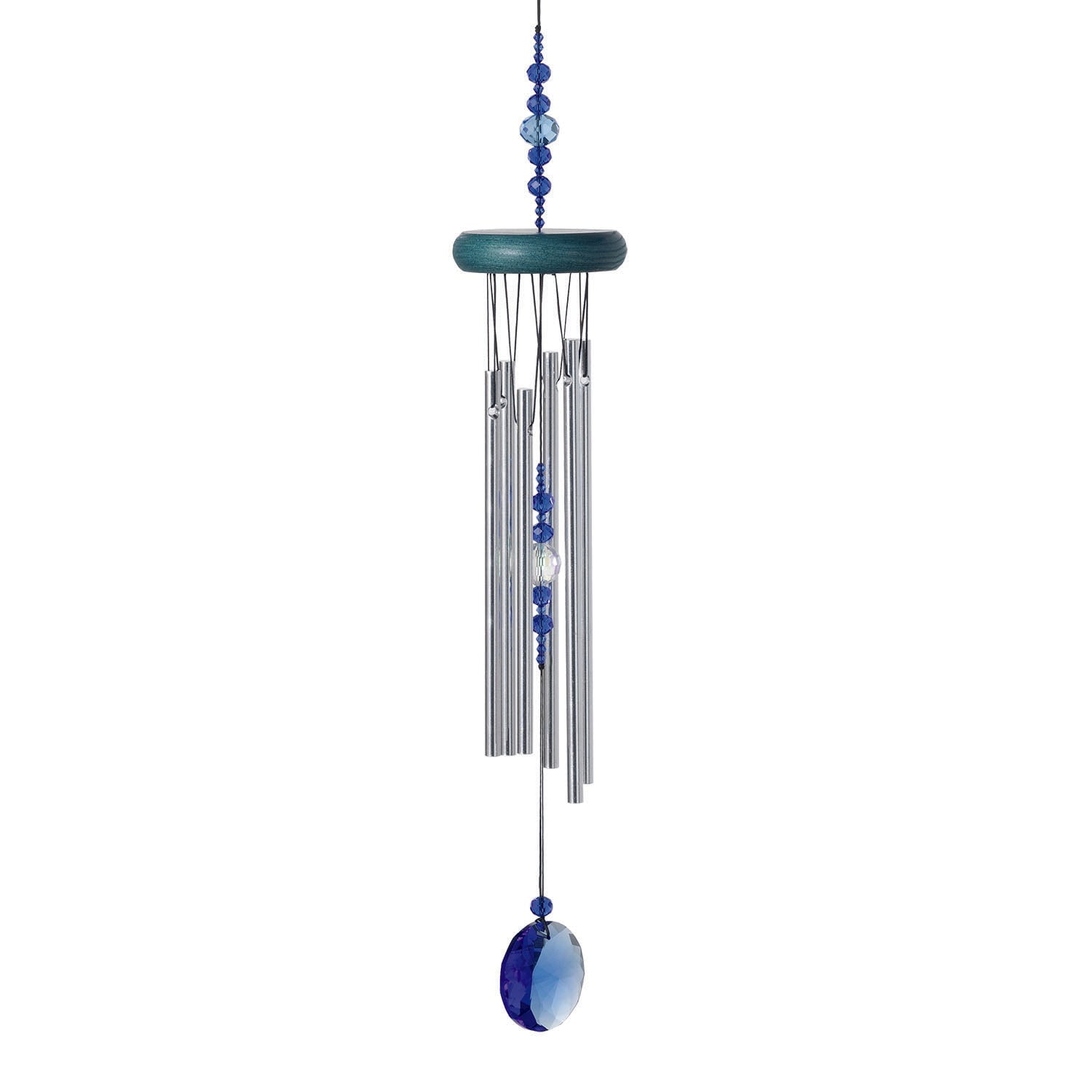 Woodstock Wind Chimes Signature Collection, Crystal Chime, 20", Cobalt ...