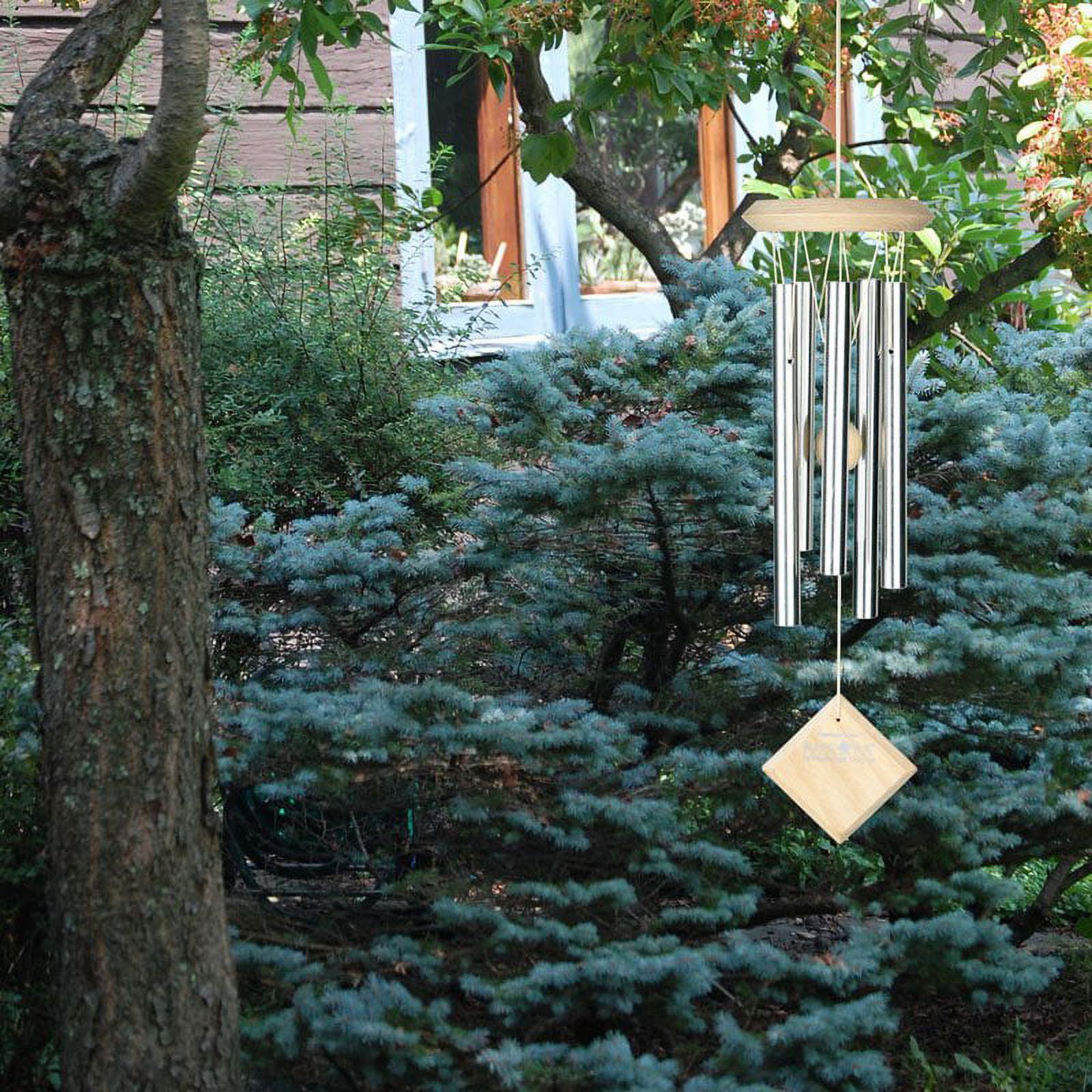 Woodstock Wind Chimes of Mars Silver/White Wash Wind Chime - Walmart.com