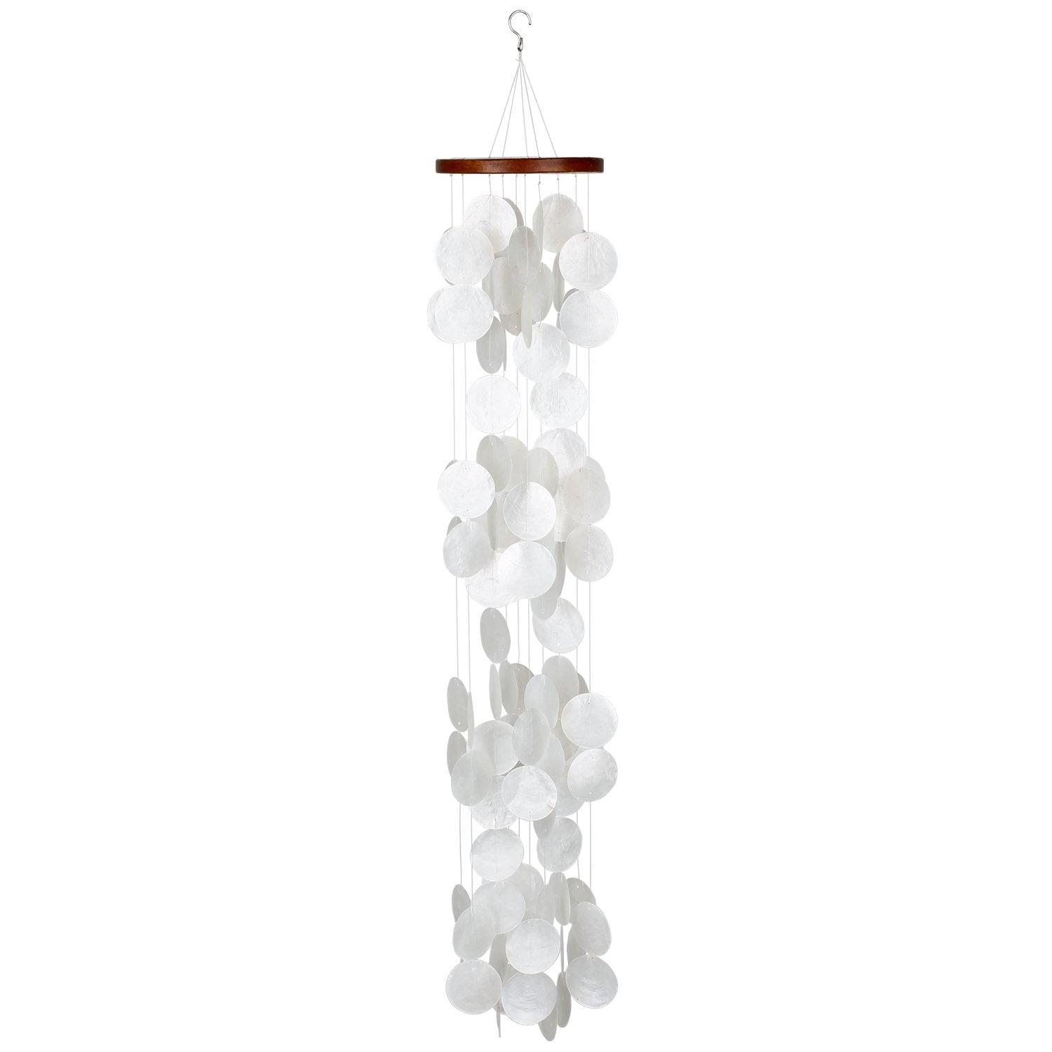Woodstock Windchimes Capiz Waterfall Blanca, Wind Chimes For Outside ...