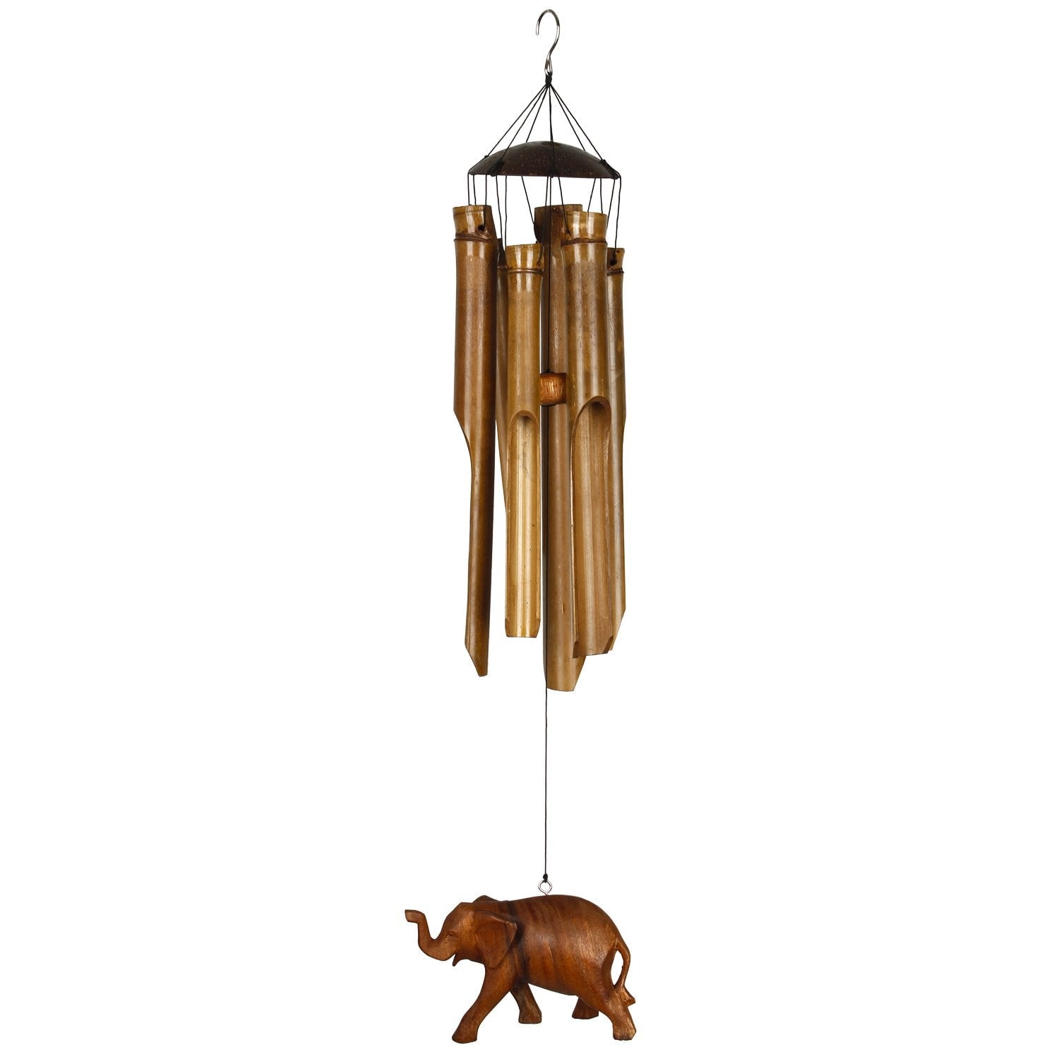 Woodstock Windchimes Half Coconut Chime Elephant, Wind Chimes For ...