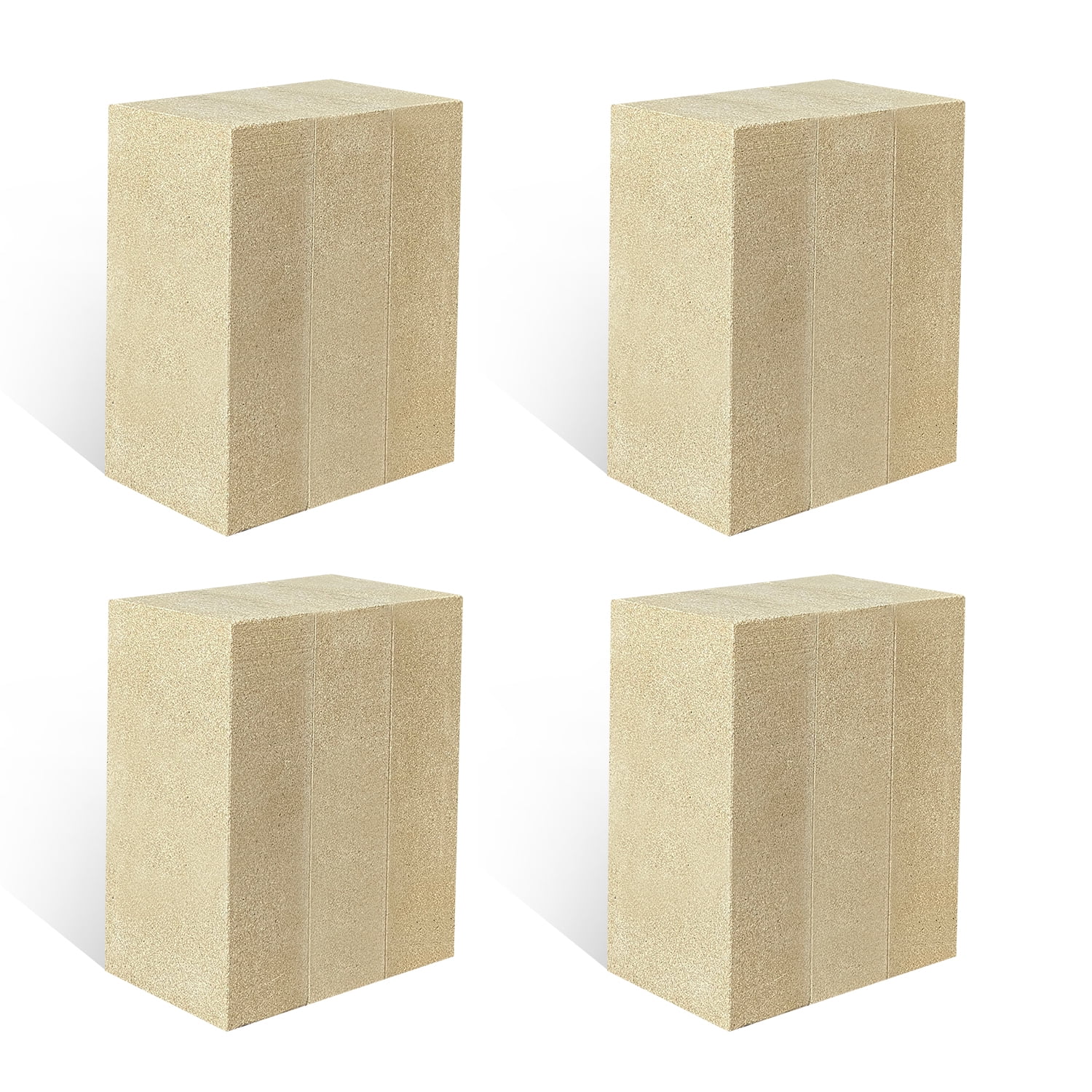 Woodstove Firebricks, Size 9″ x 4-1/2″ x 2-1/2″, 12-Pack, Upgrade Fire ...