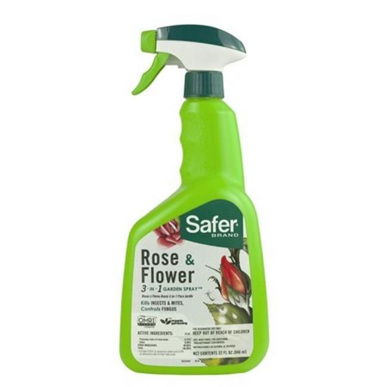 Woodstream 32 oz Ready to Use 3-in-1 Rose & Flower Garden Spray ...