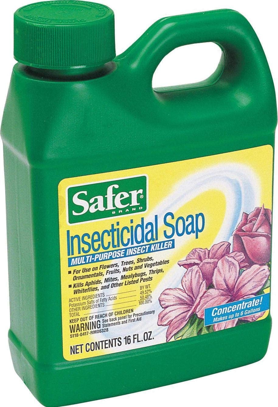 Woodstream Safer Concentrate Insecticidal Soap, Indoor/Outdoor Pest ...