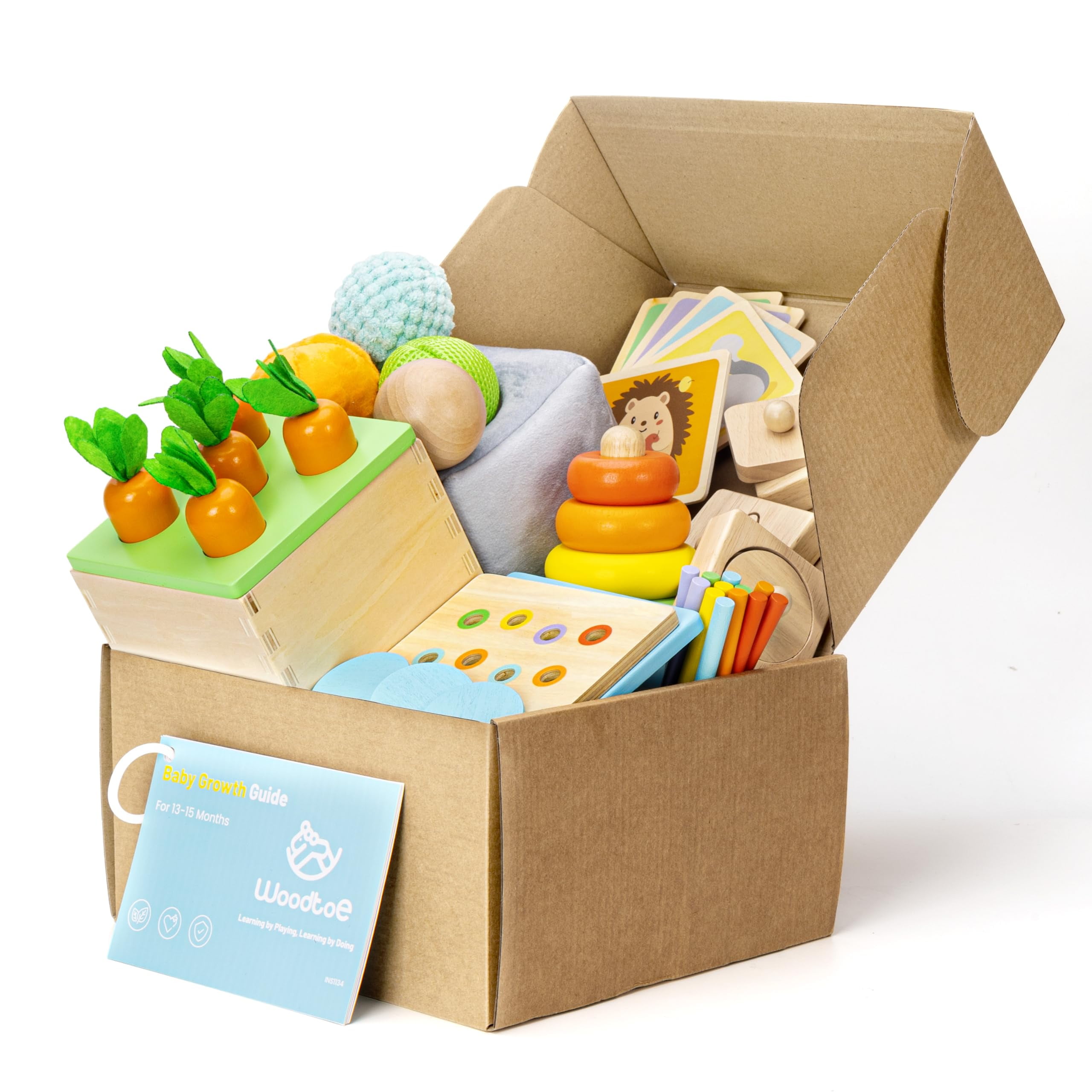 Woodtoe Montessori Toys for STF9 1+ Year Old, Wooden Easter Toys ...