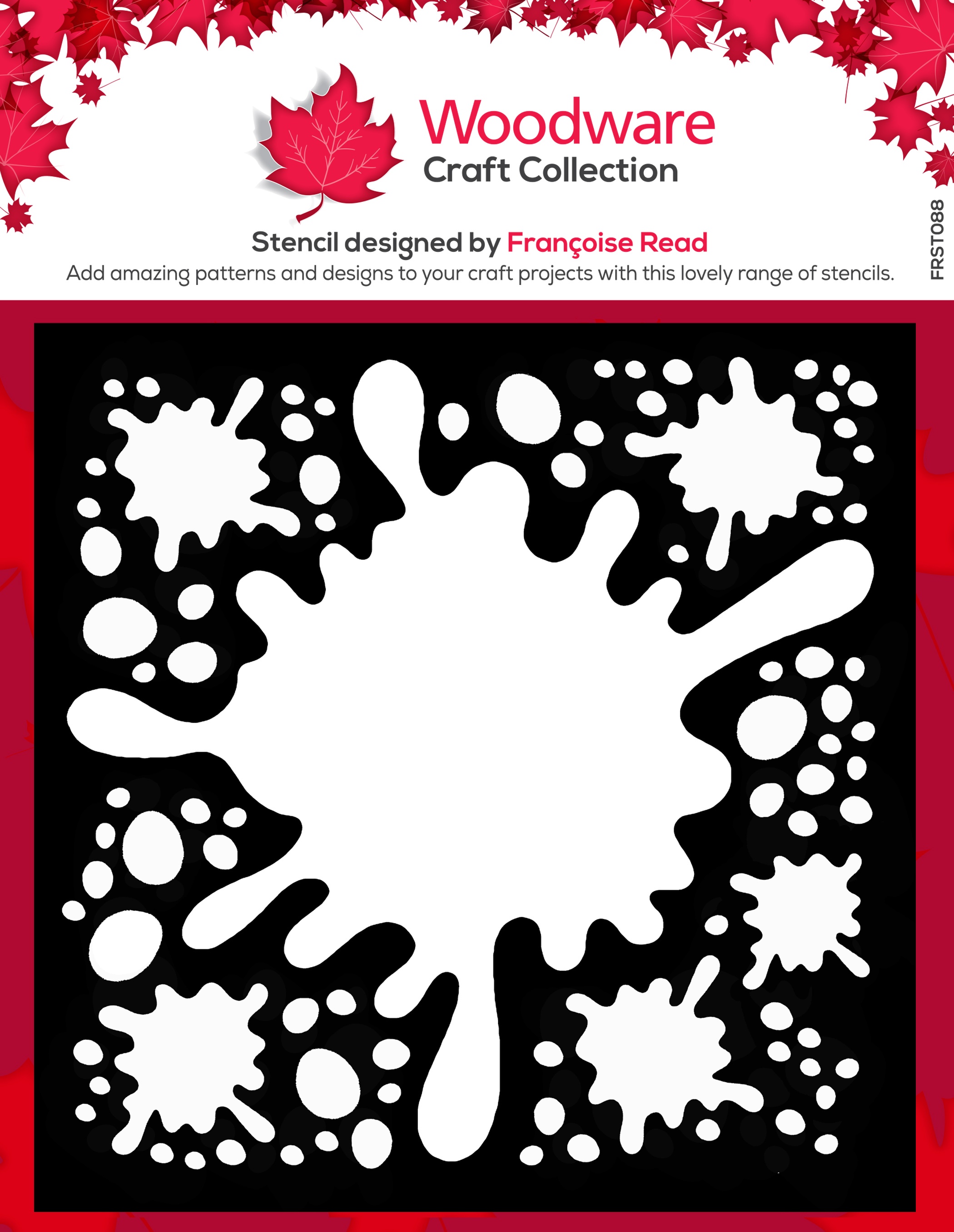 Woodware 6"X6" Stencil-Woodware Splat - Walmart.com