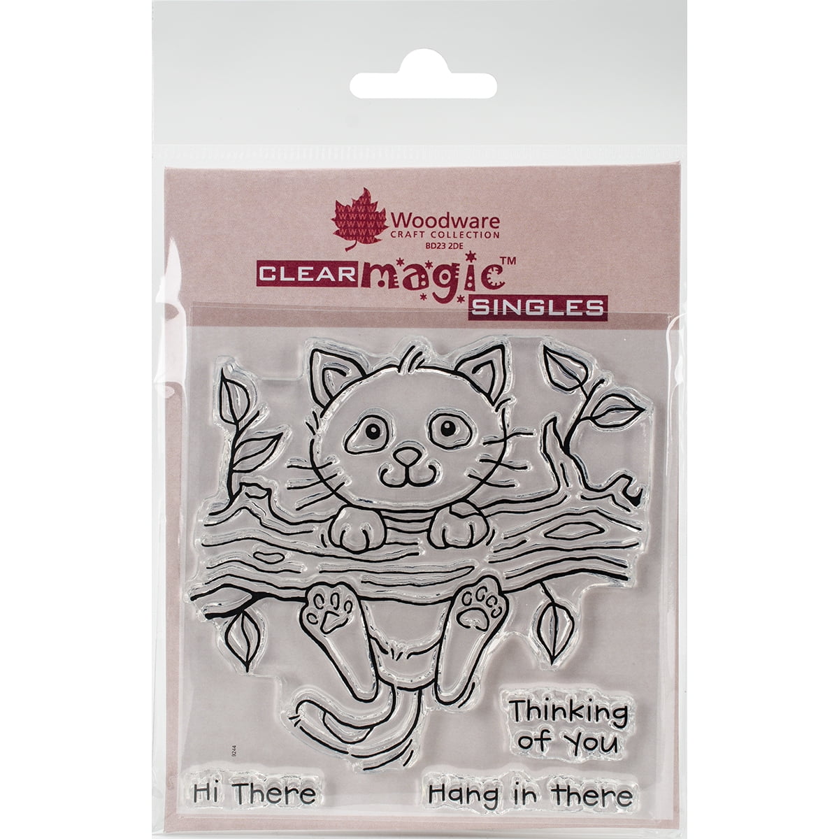 Woodware Clear Stamps 3.5"X3.5"-Left Hanging, Pk 2, Woodware Craft ...