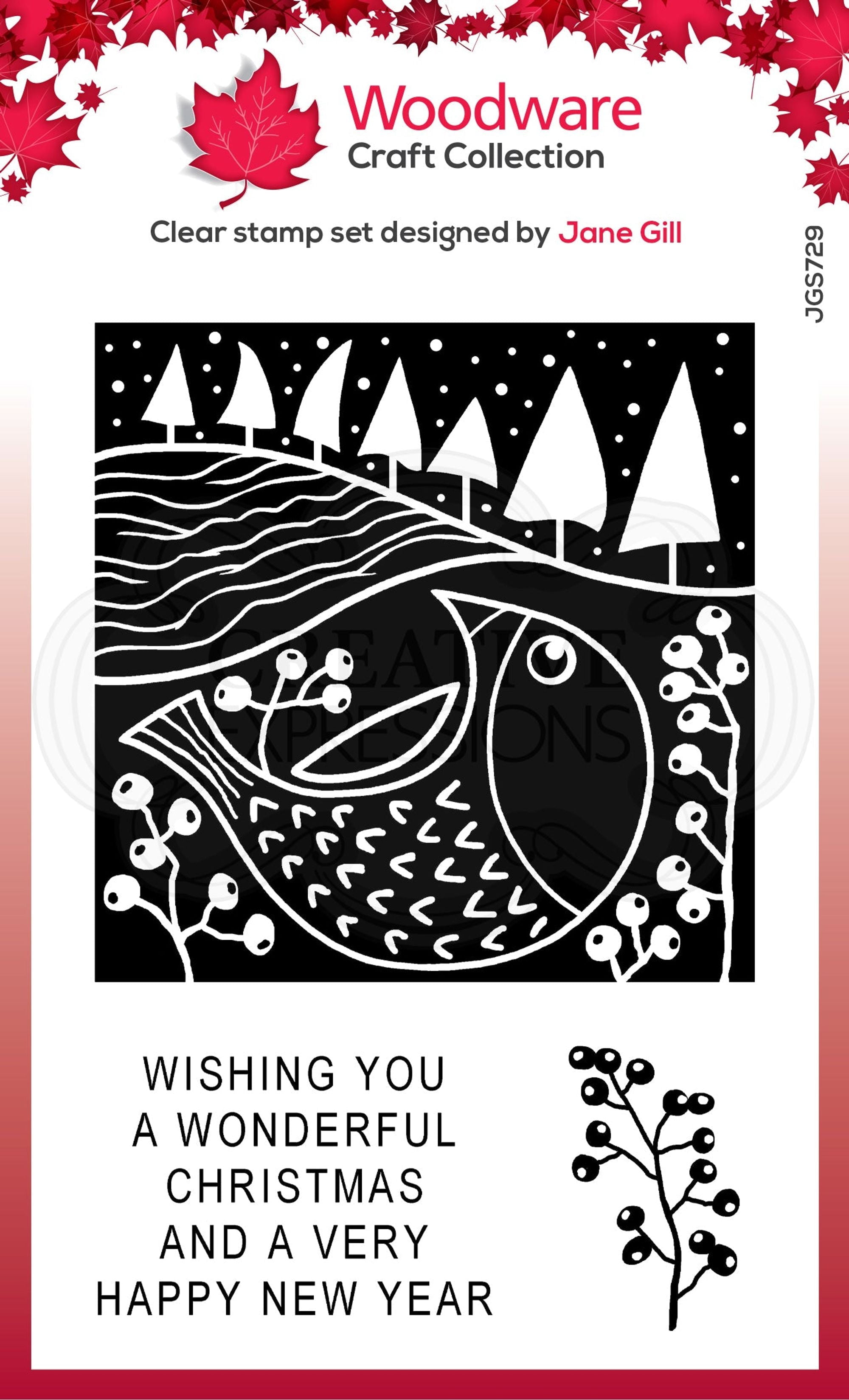 Woodware Craft Collection Woodware Clear Singles Lino Cut - Chubby ...