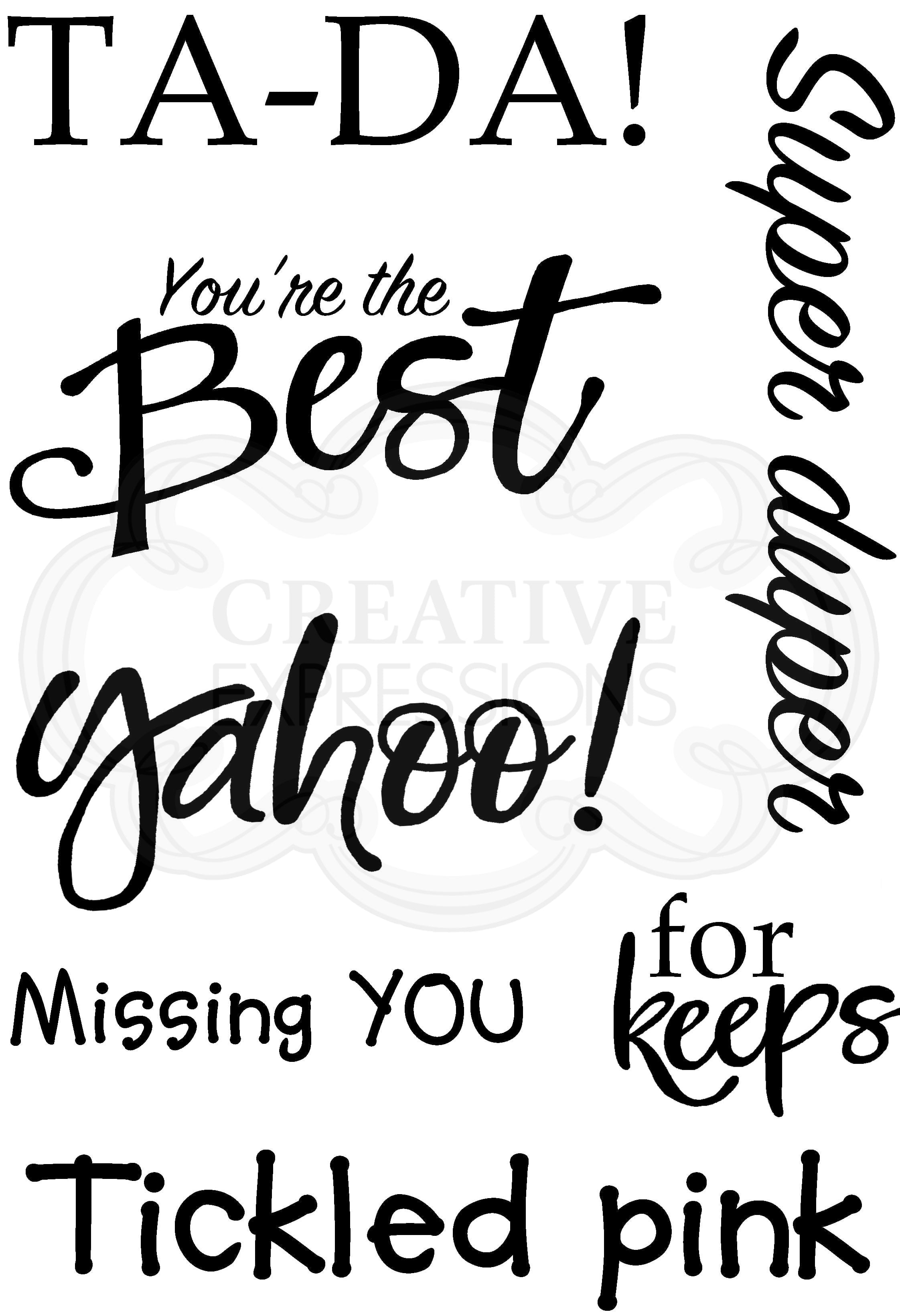 Woodware Craft Collection Woodware Clear Singles Ta Da! 4 in x 6 in ...