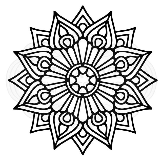 Woodware Raindrop Mandala 6.8 in x 6.8 in Stencil - Walmart.com