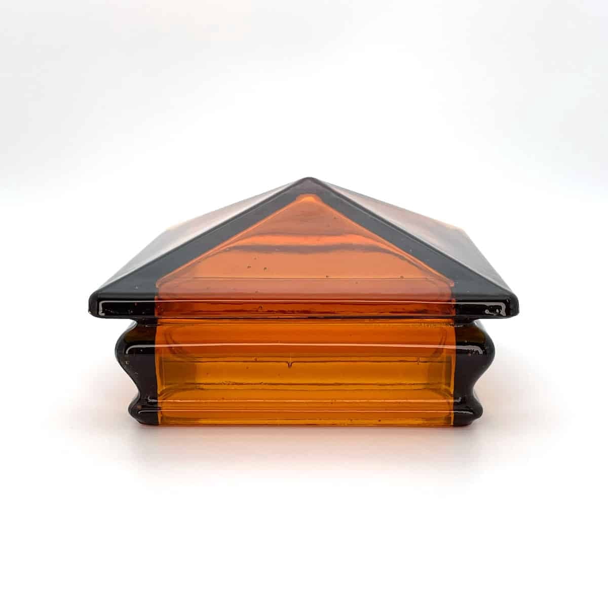 Woodway Pyramid Glass Post Cap, Ambered Yellow, Fits 4x4 Posts, Single ...