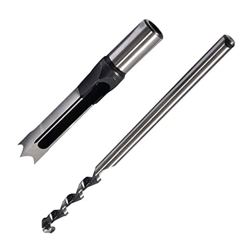 Woodworker 3/4 Inch Square Hole Drill Bits Mortising Chisel Set, Use ...