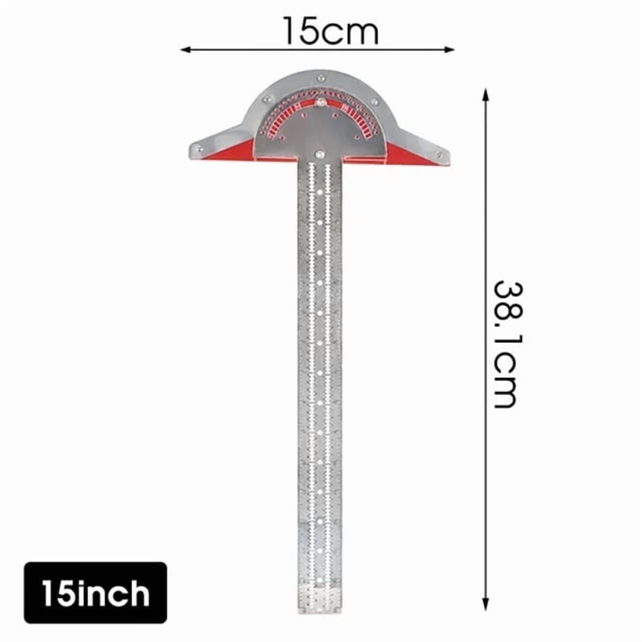 Woodworkers Edge Rule Efficient Protractor Angle Woodworking Ruler Angle Stainless Steel ...
