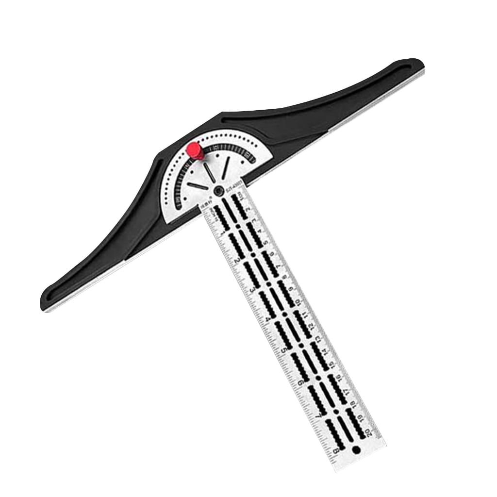 Woodworkers Edges Rule,8/12/18inch High Precision Protractors Angles ...