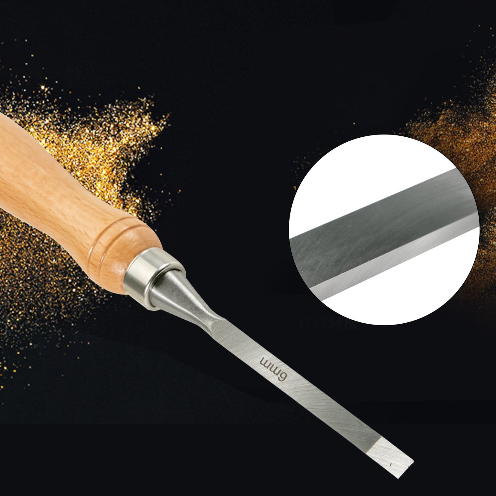 Woodworking 12pcs Lathe Chisel，Wood Carving Hand Chisel 3-3/4Inch Blade ...