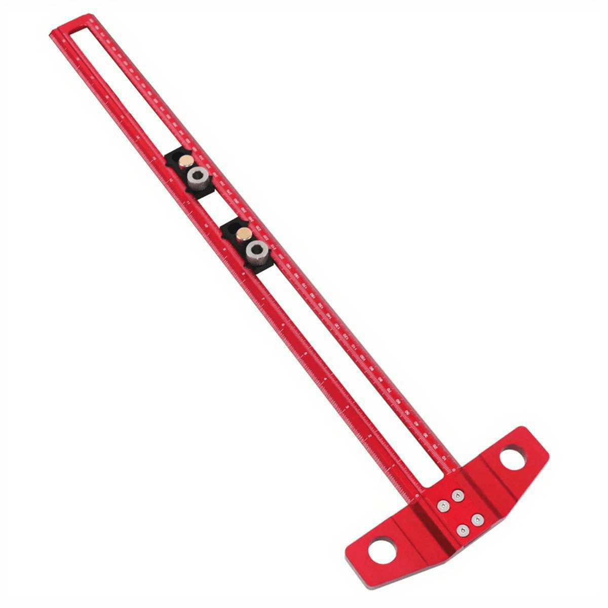Woodworking 2-In1 Drilling Positioning Scoring Ruler Scriber Marking T ...