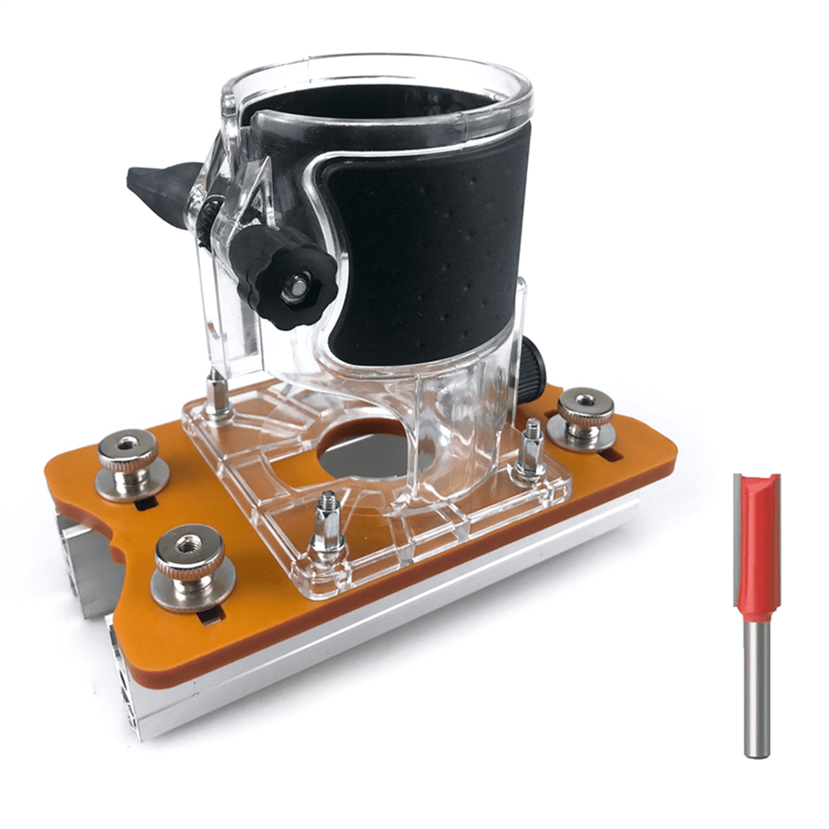 Woodworking 2 in 1 Slotting Bracket, Fasteners Slotting Guide Base for ...