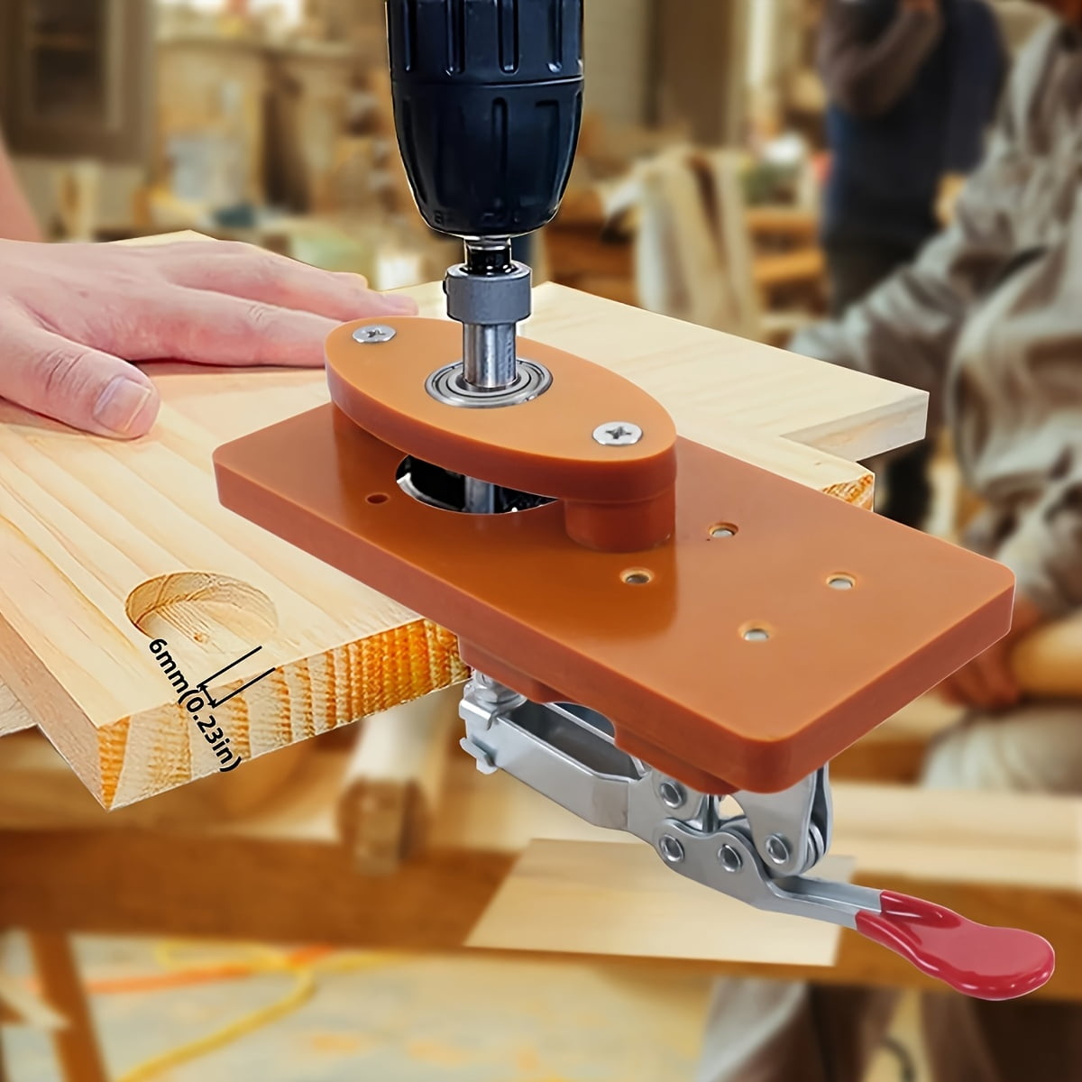 Woodworking 35mm hinge boring fixture with fixture, hole locator-cup ...