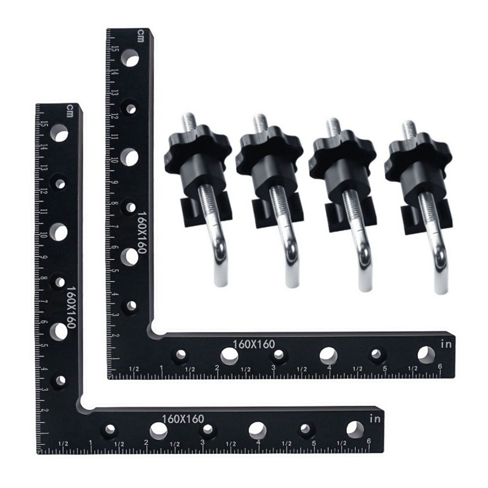 Woodworking Adjustable Corner Clamping Ruler Aluminium Right Angle ...