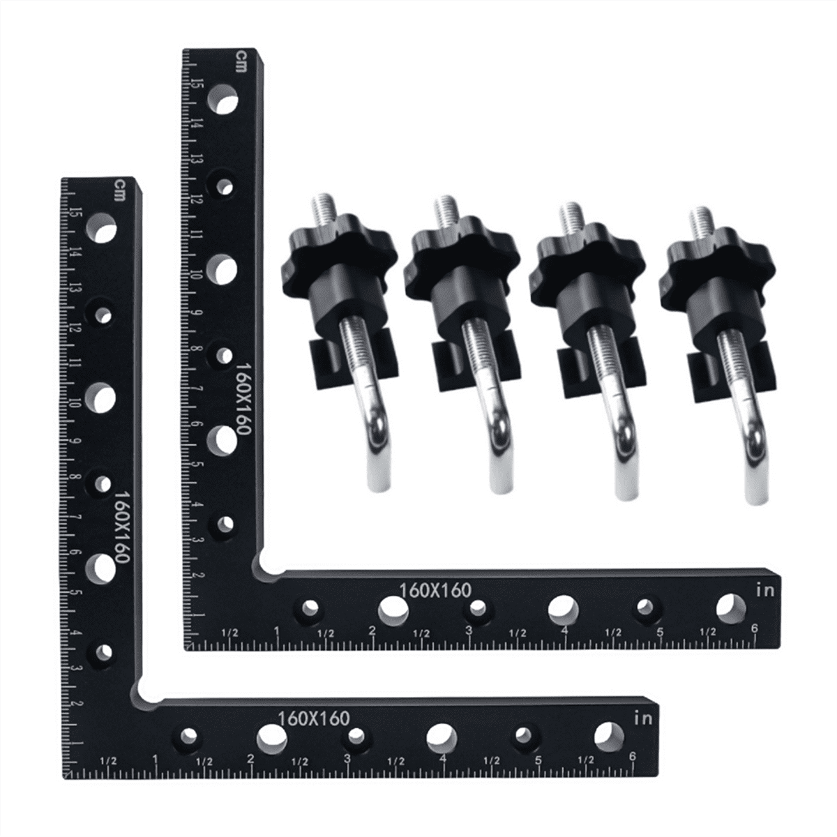 Woodworking Adjustable Corner Clamping Ruler Aluminium Right Angle ...