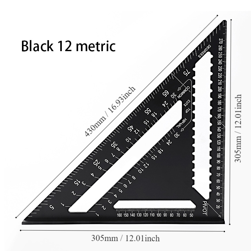 Woodworking Aluminum Alloy Triangle Gauges Measuring Gauging Tools High ...