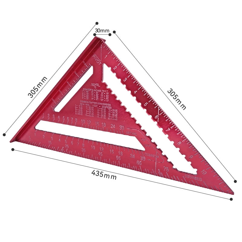Woodworking Aluminum Alloy Triangle Gauges Measuring Gauging Tools High ...