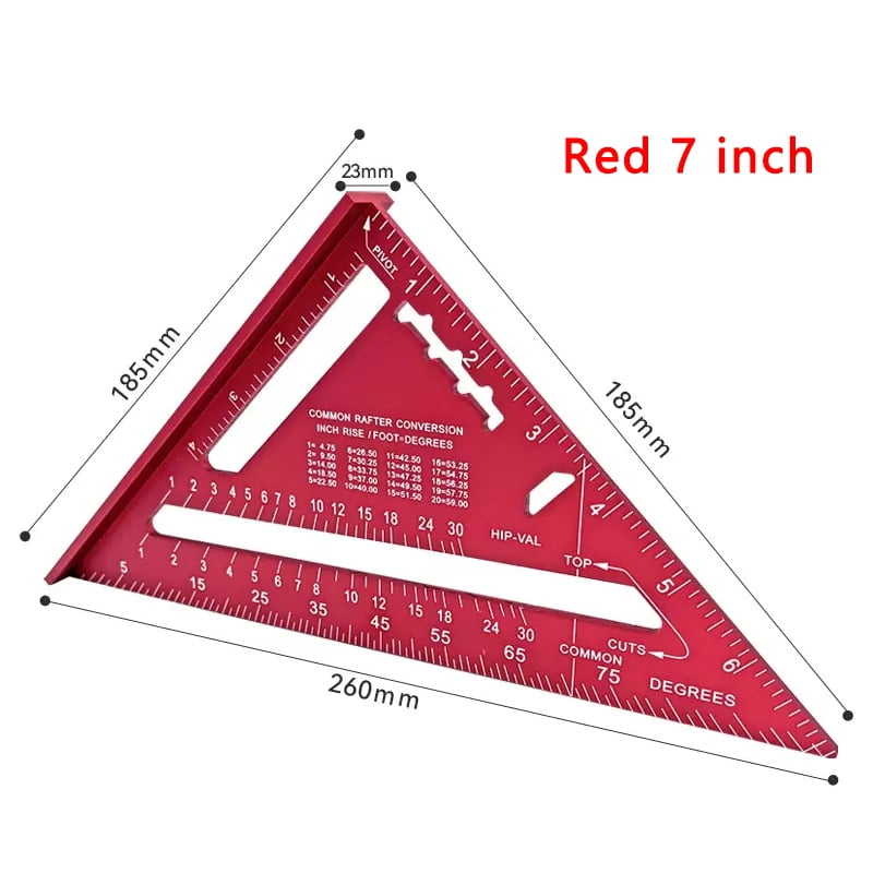 Woodworking Aluminum Alloy Triangle Gauges Measuring Gauging Tools High ...