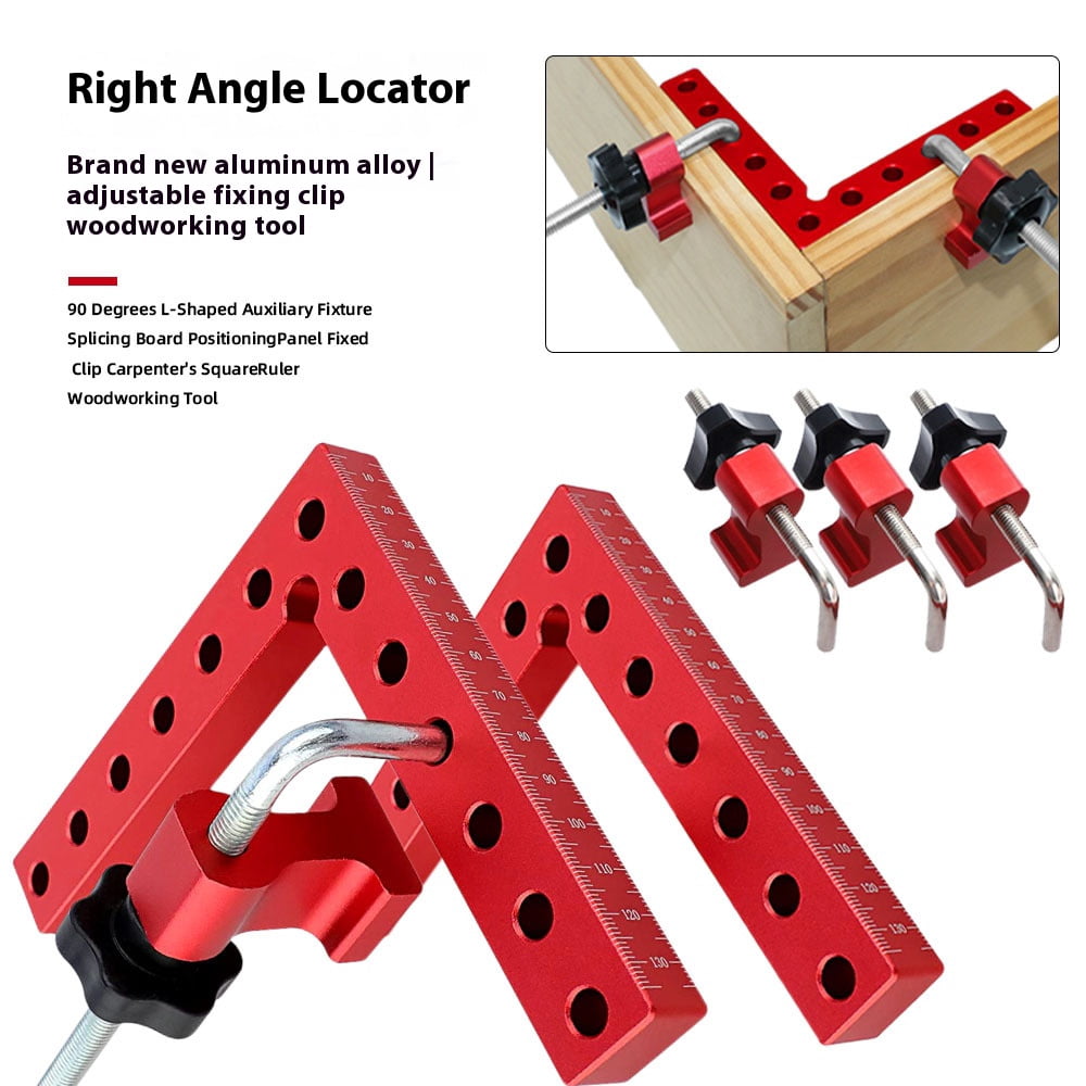 Woodworking Aluminum Right Angle Ruler, Metric and Imperial Dual Scale ...