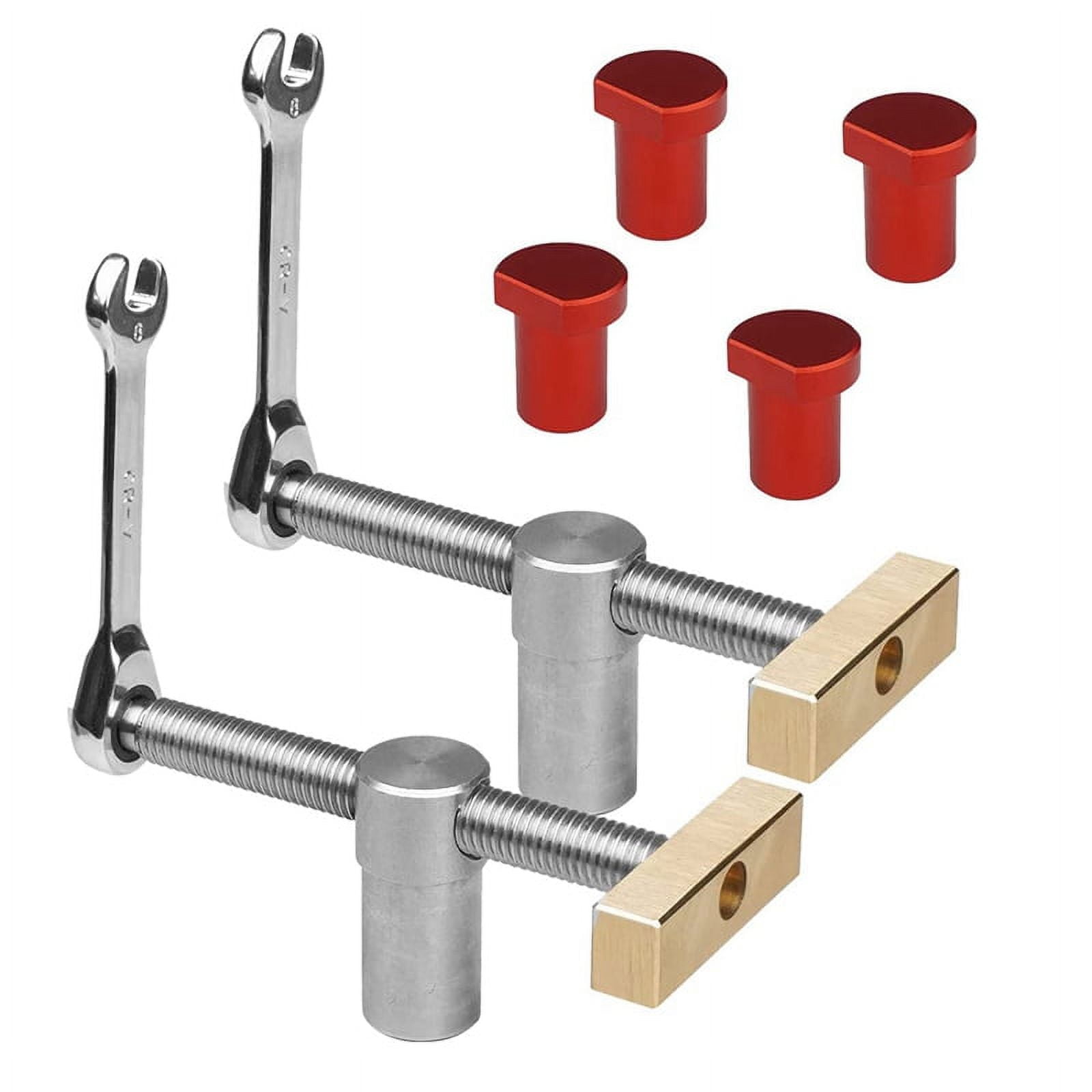 Woodworking Bench Dog Clamps with Stop Sets, Clip Clamp Fixture Vise ...