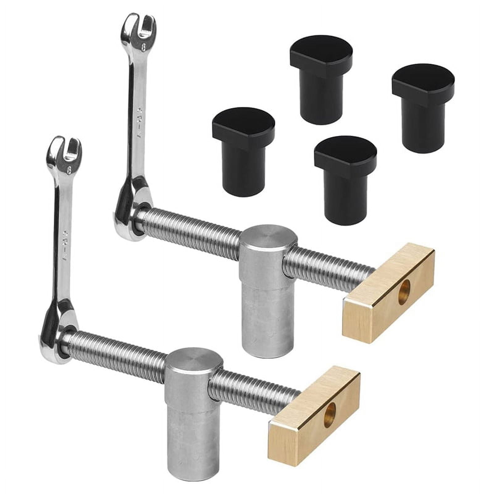 Woodworking Bench Dog with Bench Dog Stop Sets, Clip Clamp Fixture Vise ...